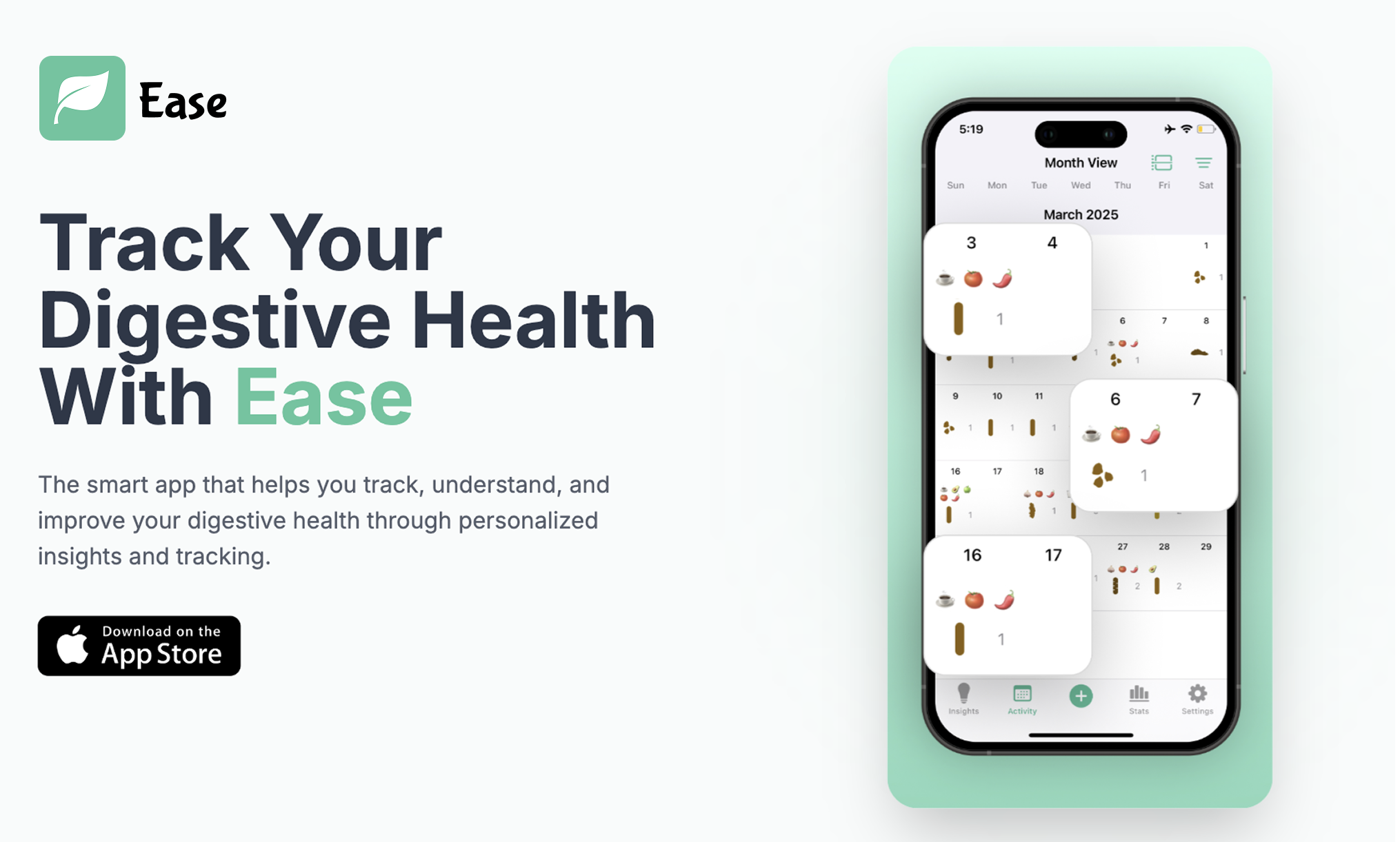 Ease Health - Track Your Digestive Health